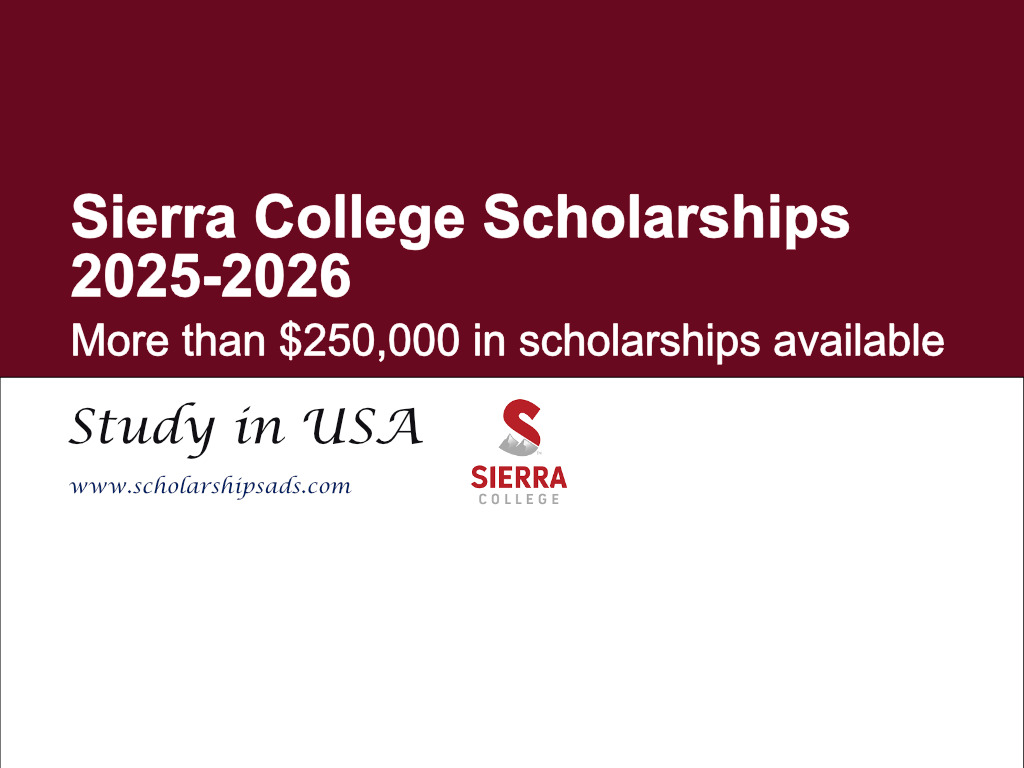 Sierra College USA Scholarships 2025-2026 Sierra College USA Scholarships 2025-2026
